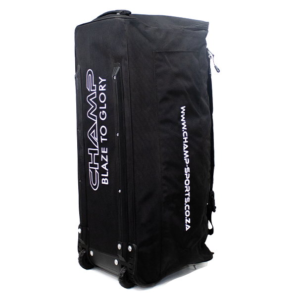 Champ Elite Junior Duffle Wheelie – Black and White – Champ Sports SA