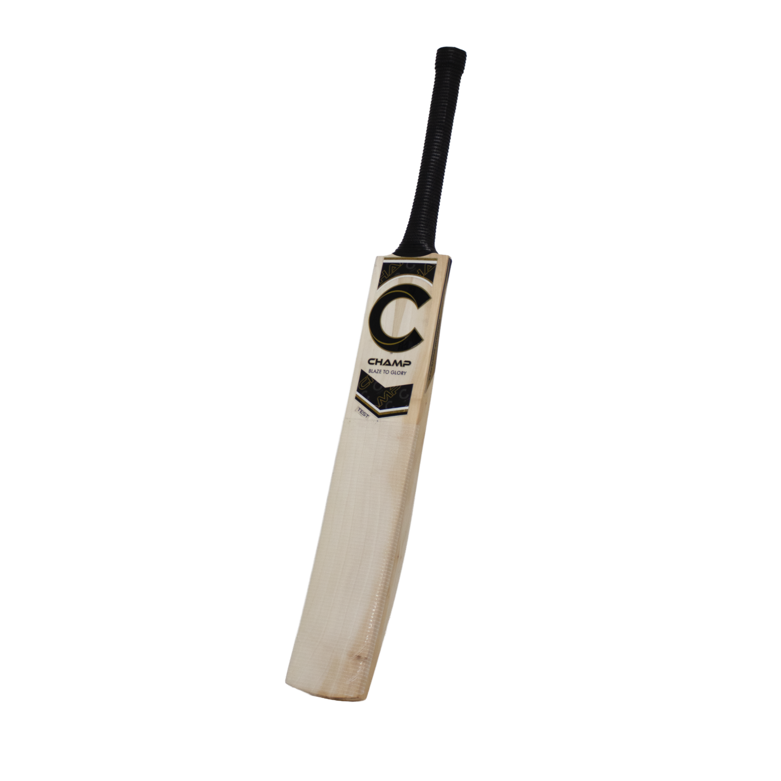 Champ Test English Willow SH – Black and gold – Champ Sports SA